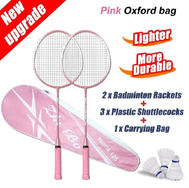 Paket Lengkap Raket, tersedia warna pink dan biru, Ada 4 macam Paket ...