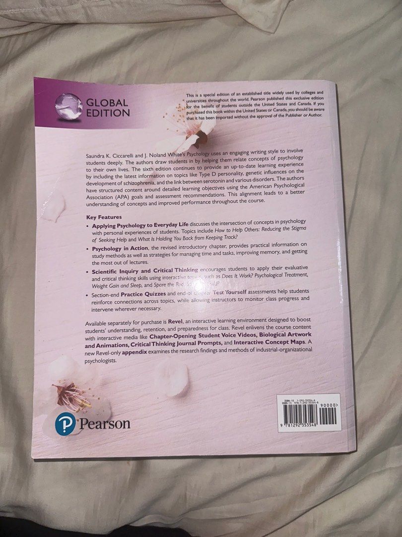 PEARSON PSYCHOLOGY TEXTBOOK, Hobbies & Toys, Books & Magazines ...