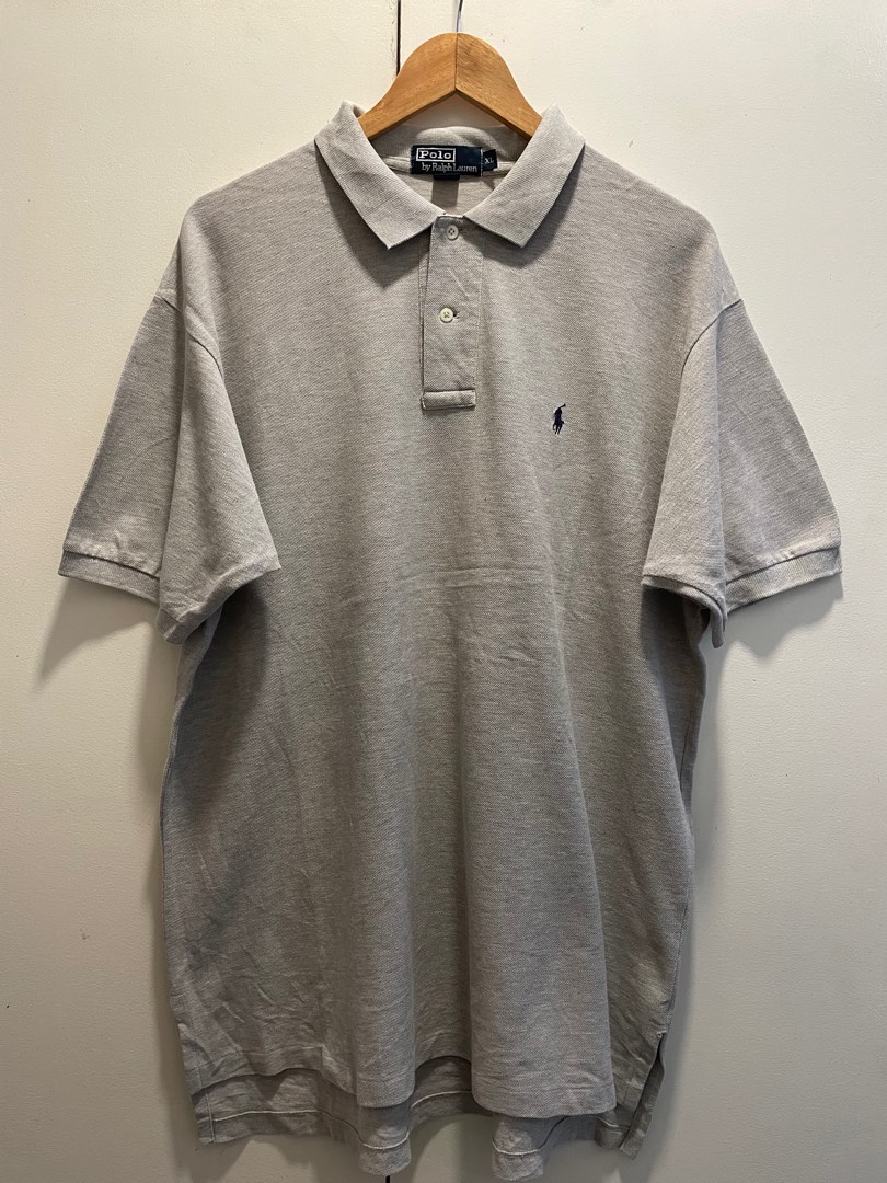 Polo Ralph Lauren Grey Polo Shirt, Men's Fashion, Tops & Sets, Tshirts & Polo Shirts on Carousell