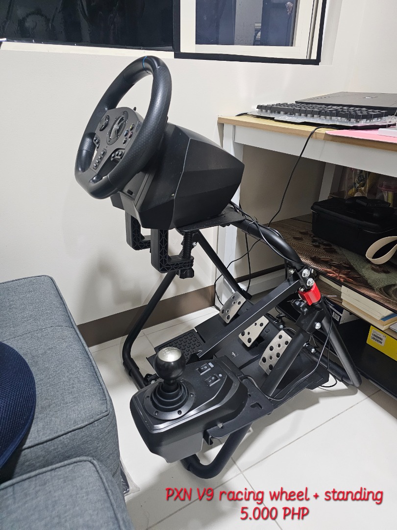 PXN V9 Racing wheel with standing, Video Gaming, Gaming Accessories ...