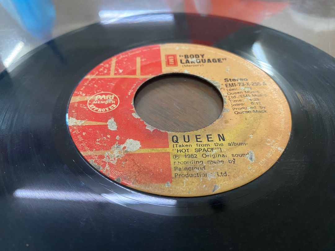 Queen - Body Language / Life Is Real - Philippines Original Music VINYL ...