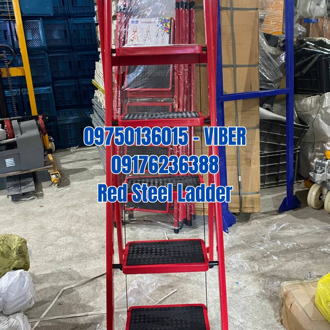 Red Steel Ladder, Commercial & Industrial, Industrial Equipment on ...