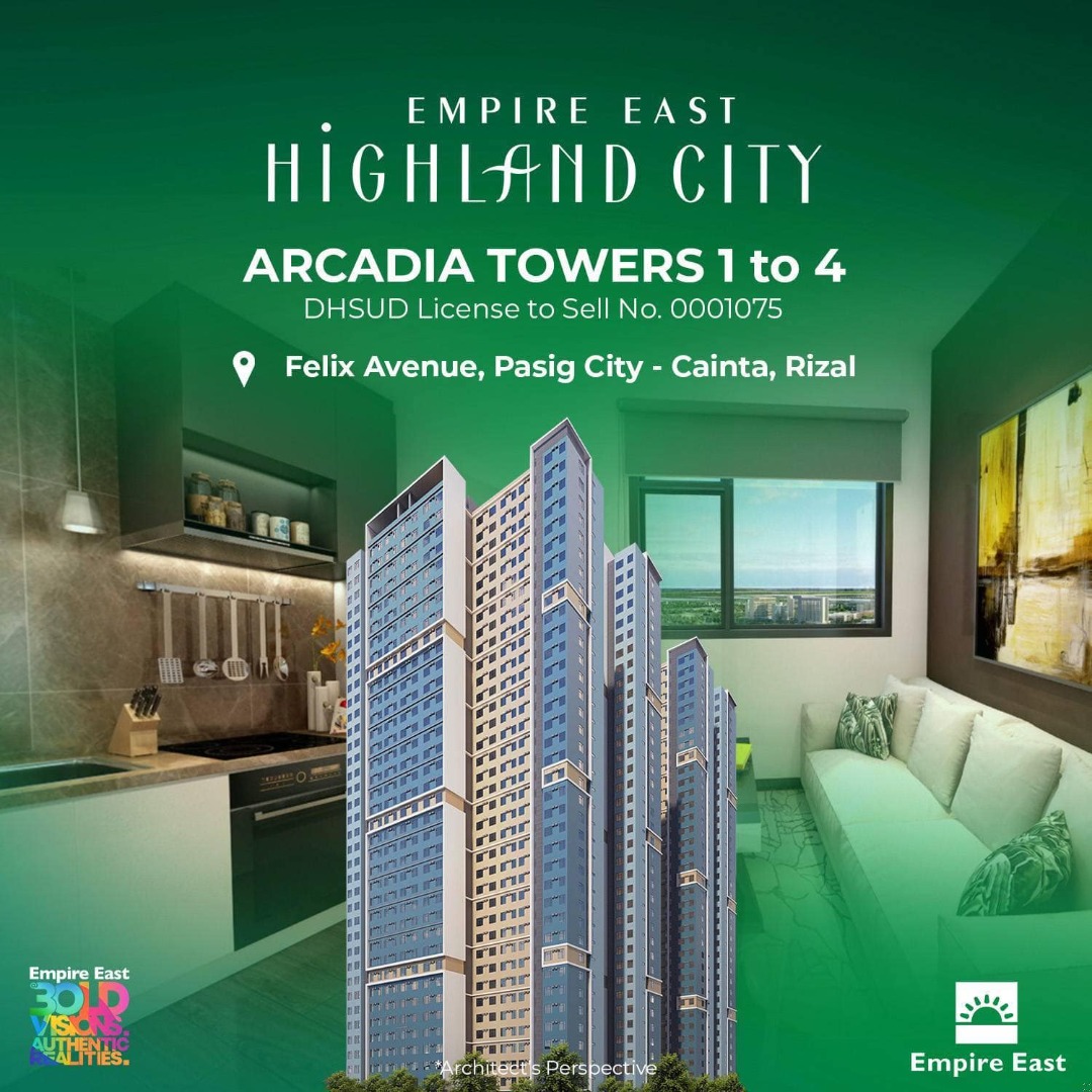 RENT TO OWN CONDO PRE SELLING IN FELIX AVENUE PASIG CAINTA THE EMPIRE EAST HIGHLAND CITY NEAR ...