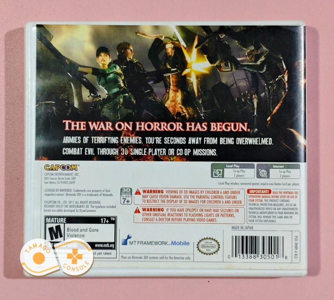 Resident Evil: The Mercenaries 3D - [3DS Game] [NTSC / ENGLISH Language ...