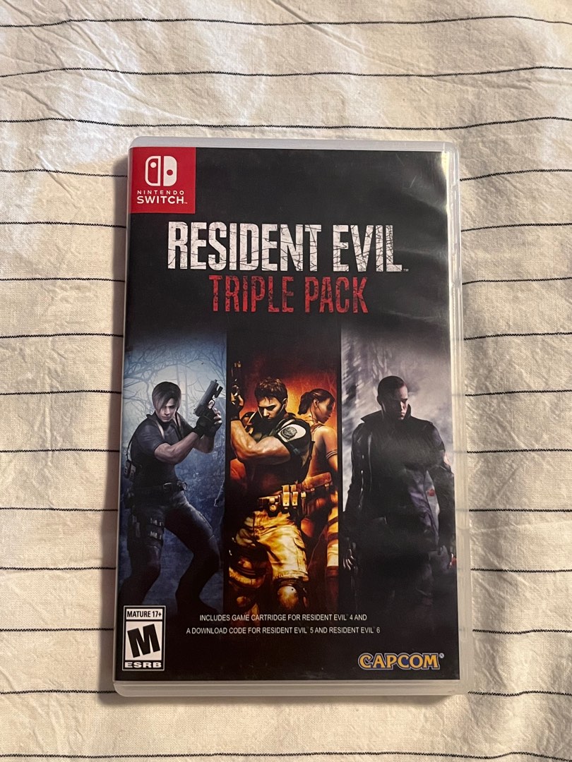 Resident Evil triple pack w codes Nintendo Switch, Video Gaming, Video ...