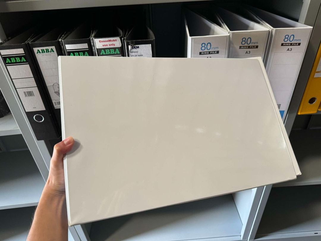 [RM1] A4/A3 Ring folder Arch File Folder Hardcover File Document holder ...