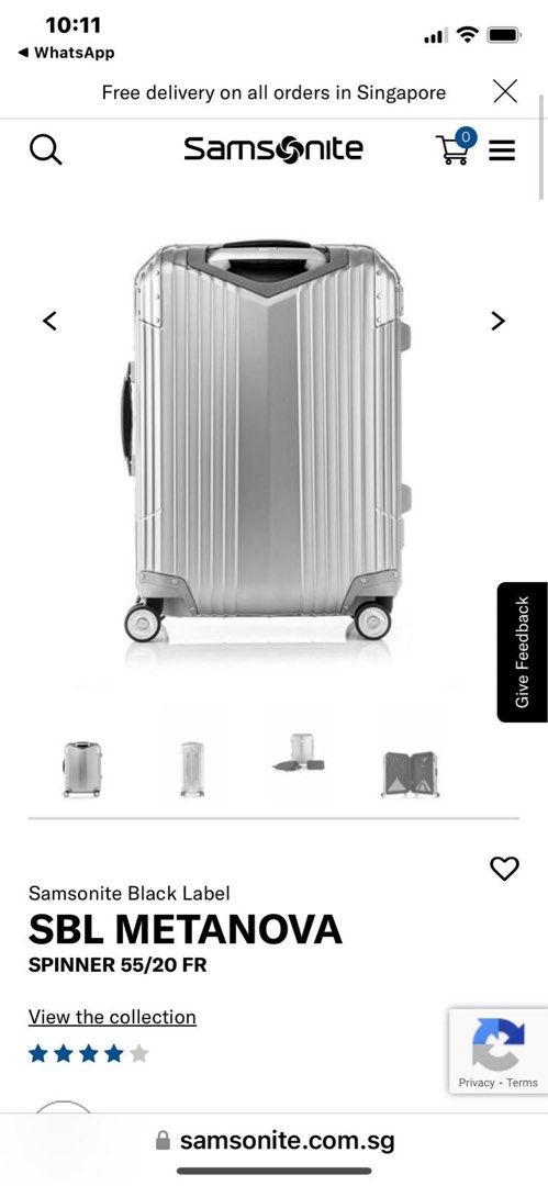 Samsonite Cabin Size Baggage, Hobbies & Toys, Travel, Luggage on Carousell