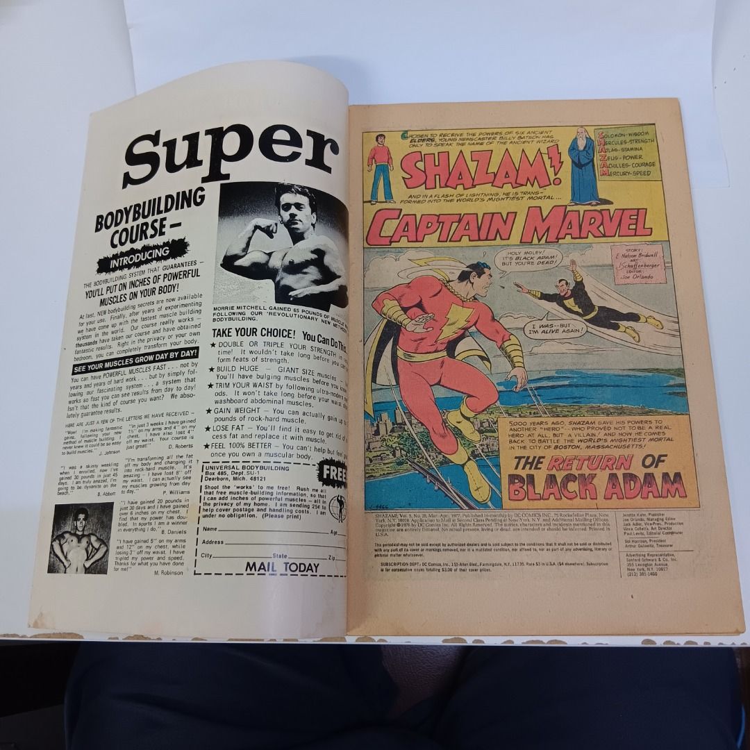 Shazam #28. GD/VG. 1st Black Adam since GA., Hobbies & Toys, Books ...