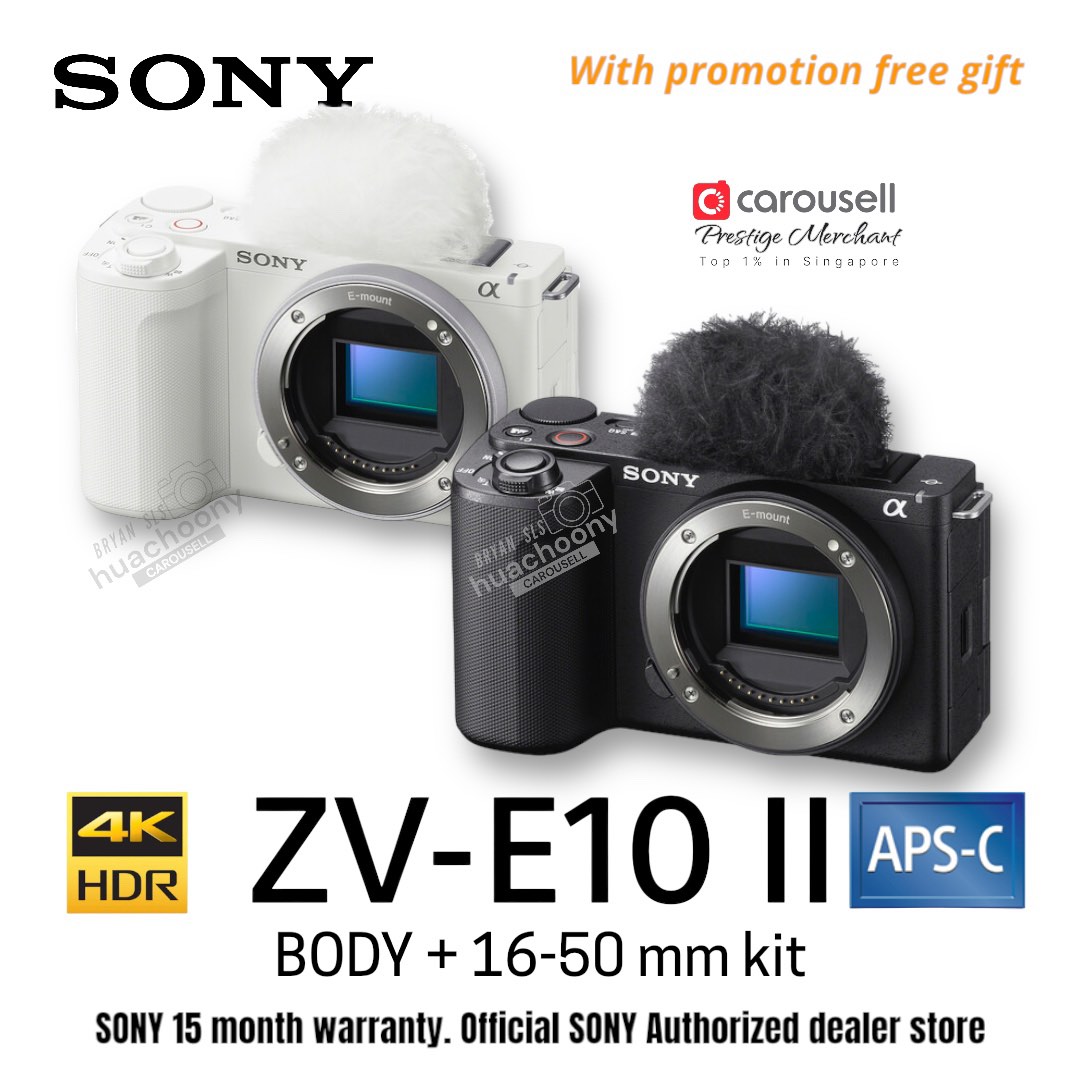 Sony ZV-E10 II BODY | ZV-E10II | ZV-E10 M2 | ZV-E10M2 | ZVE10II | ZVE10 ...
