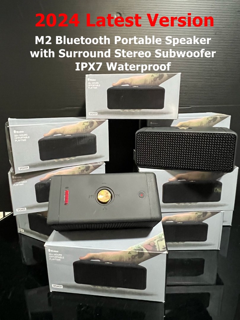 Speaker M2 Bluetooth Portable Speaker with Surround Stereo Subwoofer ...