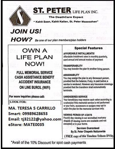 St Peter Life Plans, Announcements on Carousell