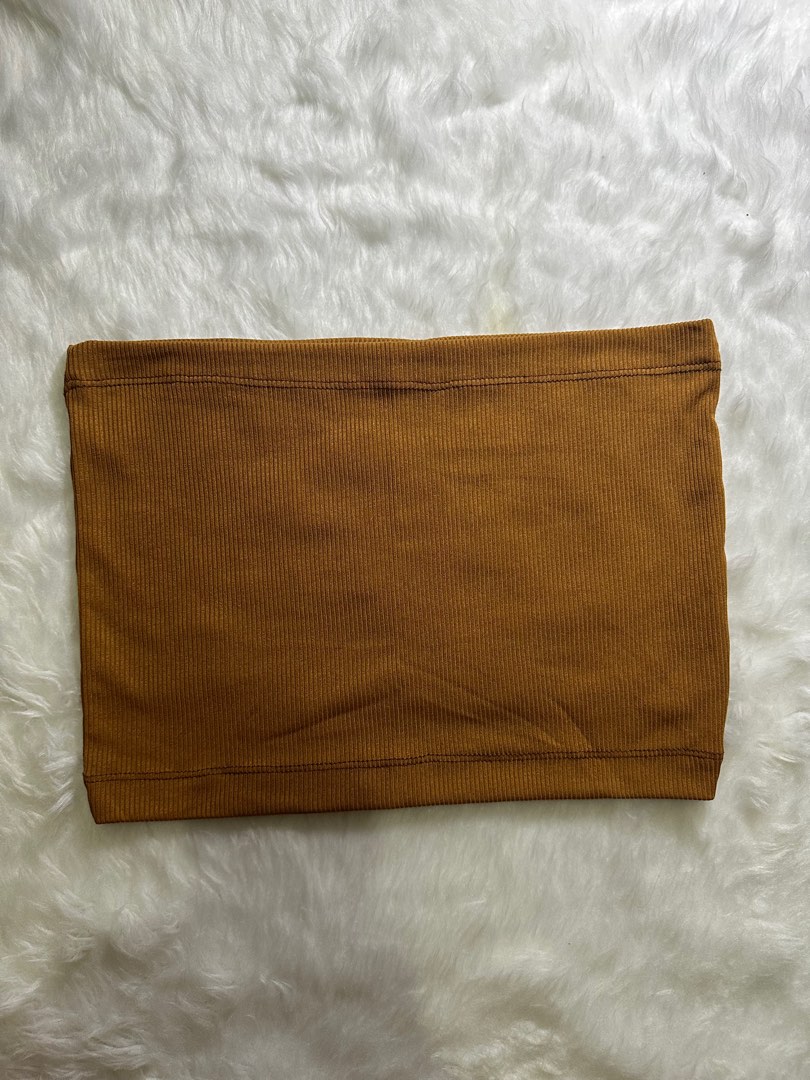 Stretchable Tan Tube, Women's Fashion, Tops, Sleeveless on Carousell