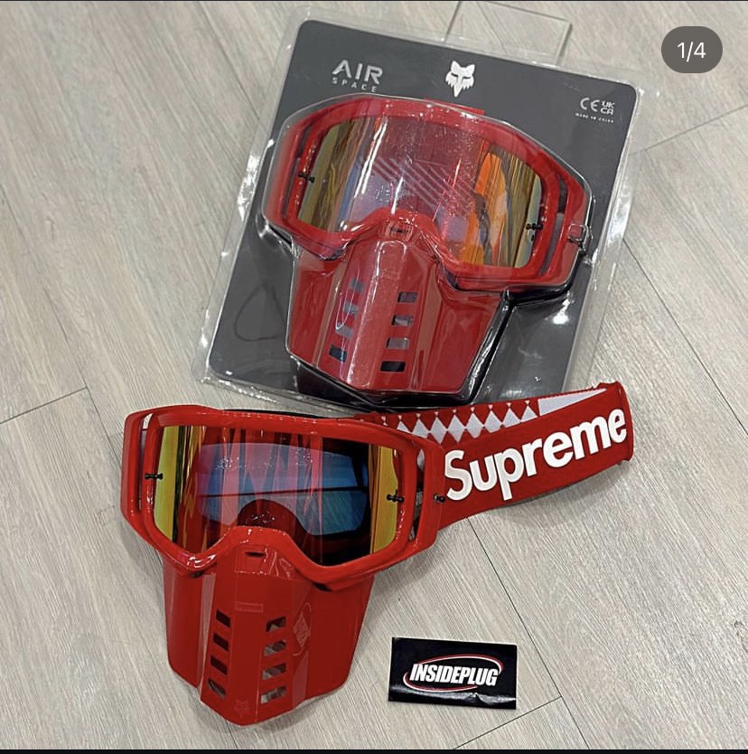 Supreme Fox Racing Goggles Red, Sports Equipment, Other Sports ...
