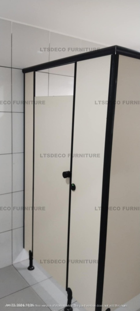 TOILET PARTITION CUBICLE MODULAR PANEL DIVIDER /CR PARTITIONS- OFFICE ...