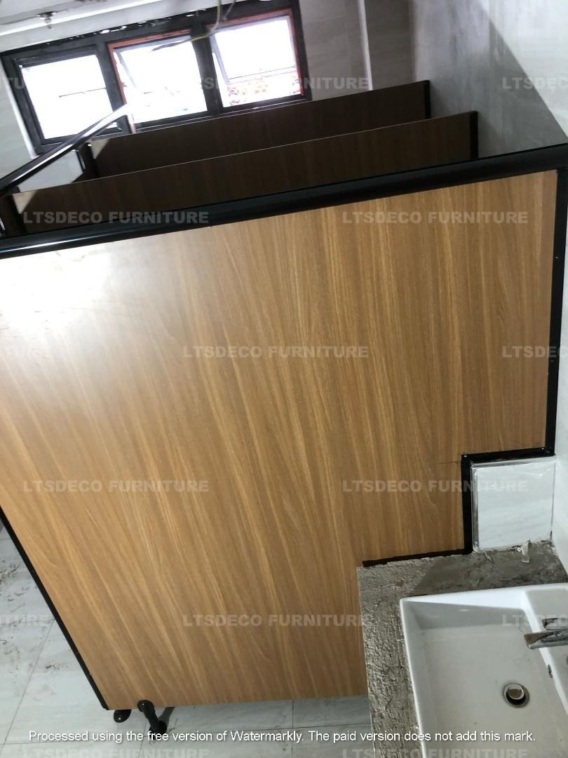 TOILET PARTITION CUBICLE MODULAR PANEL DIVIDER /CR PARTITIONS- OFFICE ...