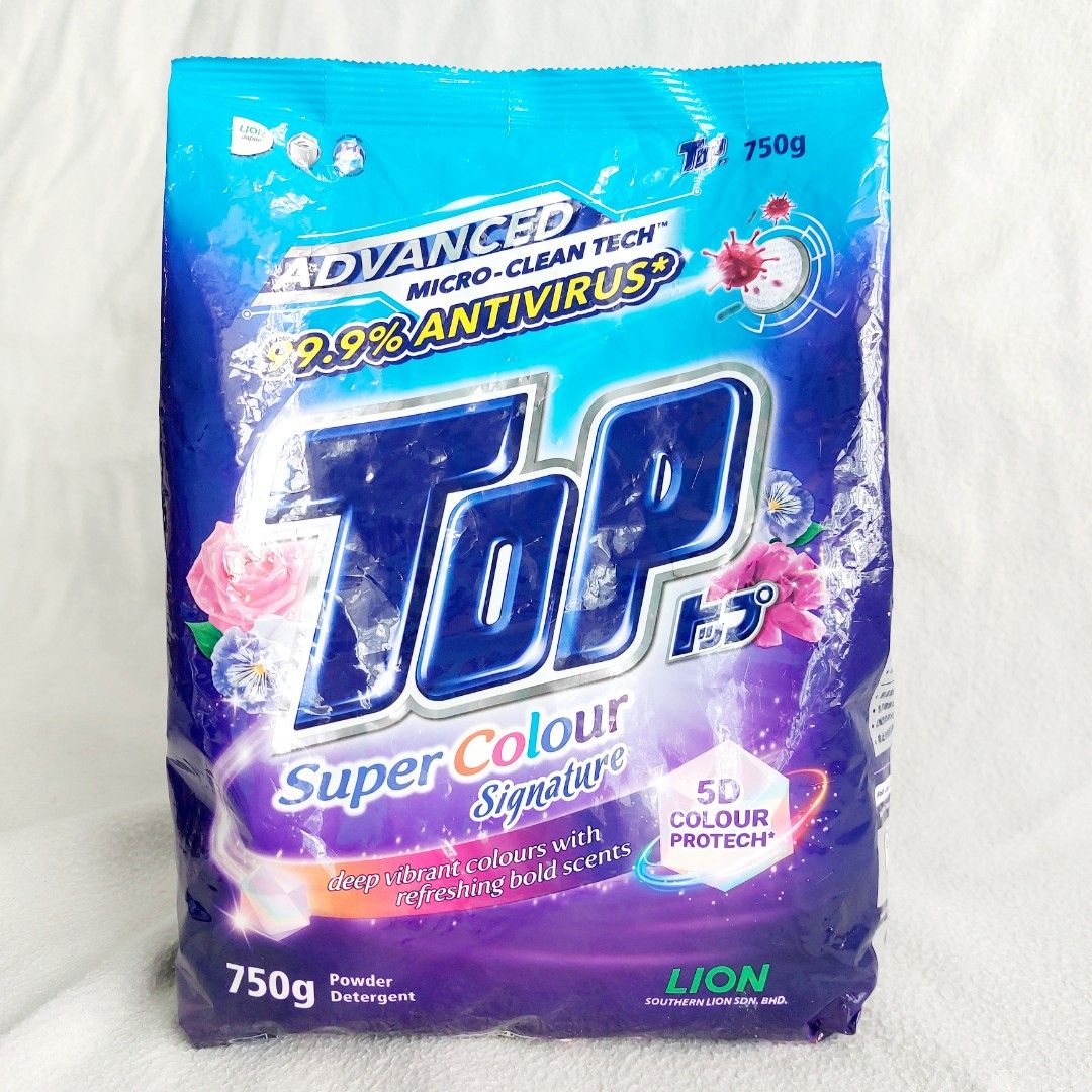 Top Powder Laundry Detergent Super Colour 750gm, Furniture & Home ...