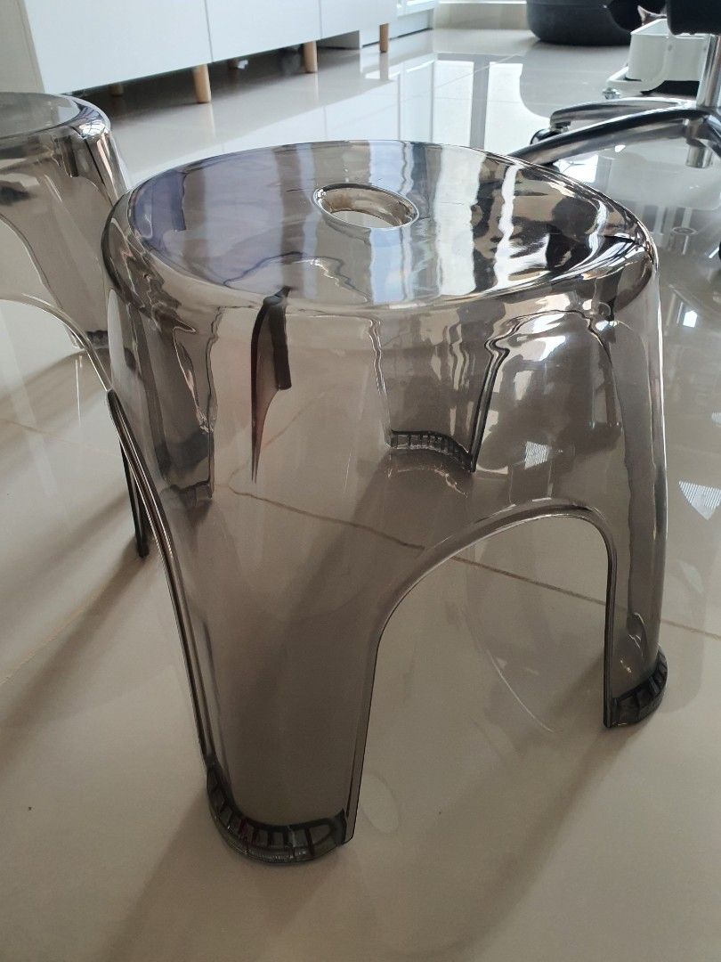 Transparent stool, Furniture & Home Living, Furniture, Chairs on Carousell