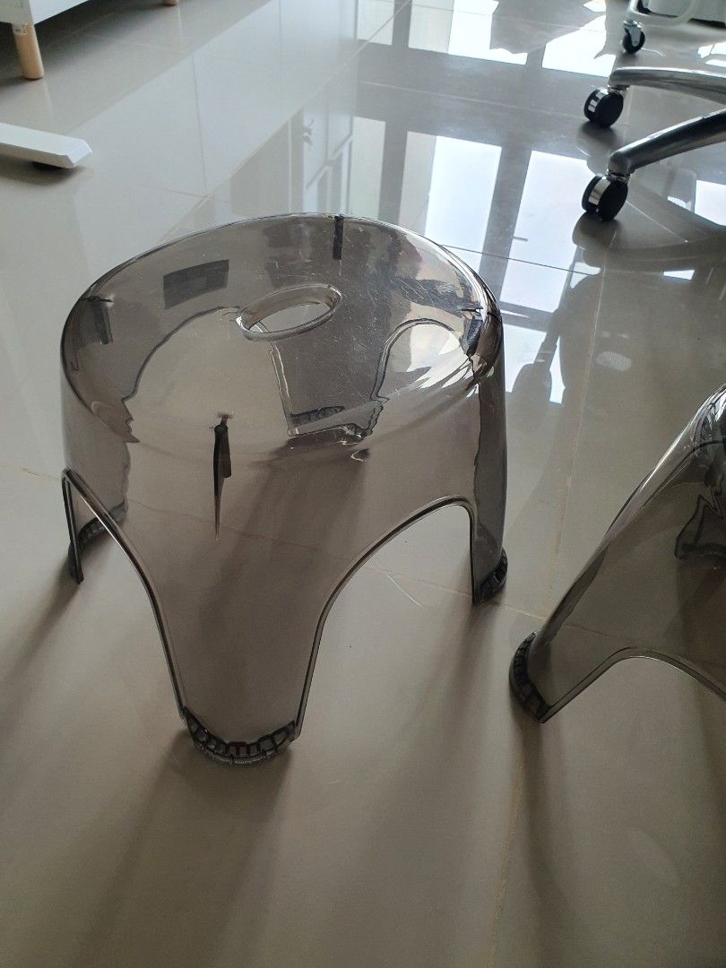 Transparent stool, Furniture & Home Living, Furniture, Chairs on Carousell