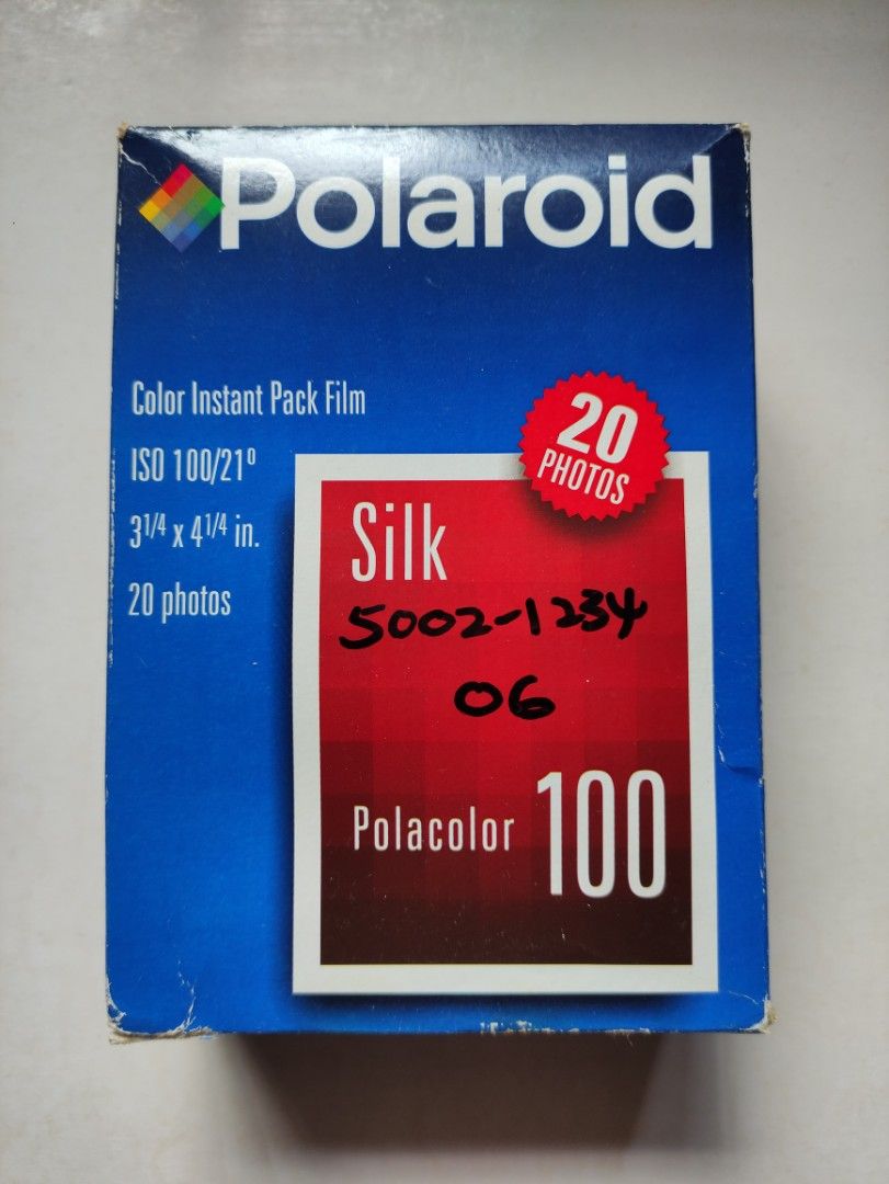 Vintage Polaroid Polacolor Silk 100 color instant pack film ...