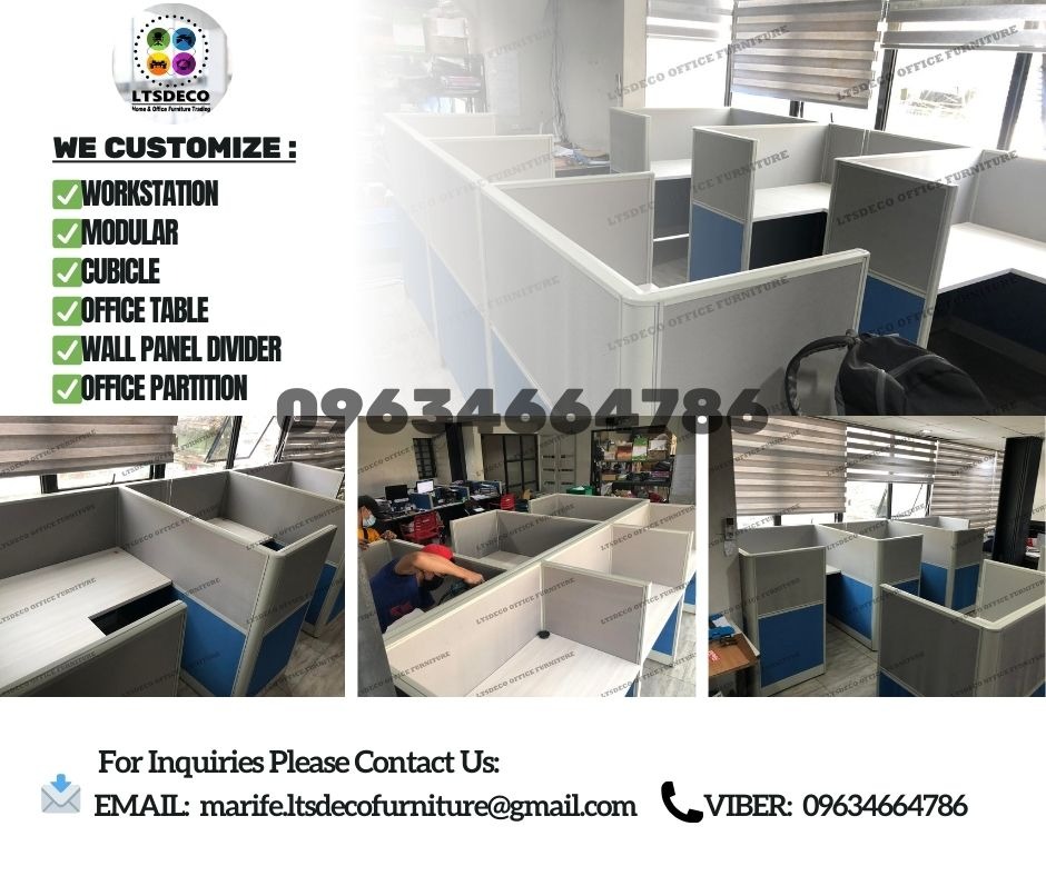 workstation FULL FABRIC FINISH modular cubicles office partition ...