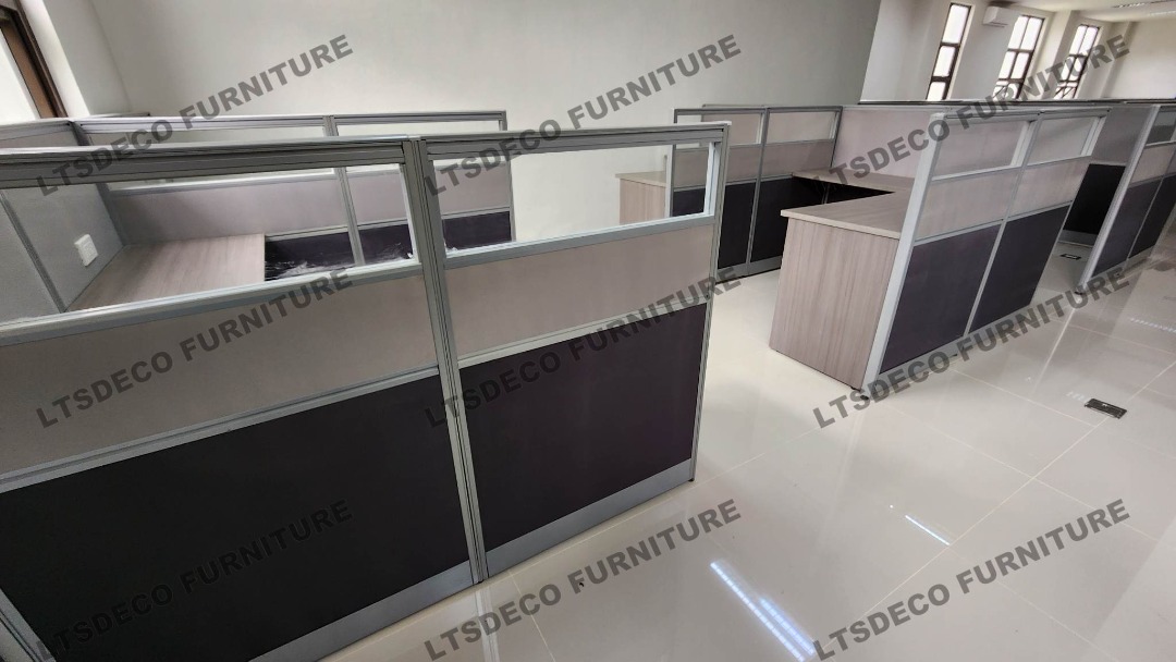 workstation with glass modular cubicles office partition furnitures ...