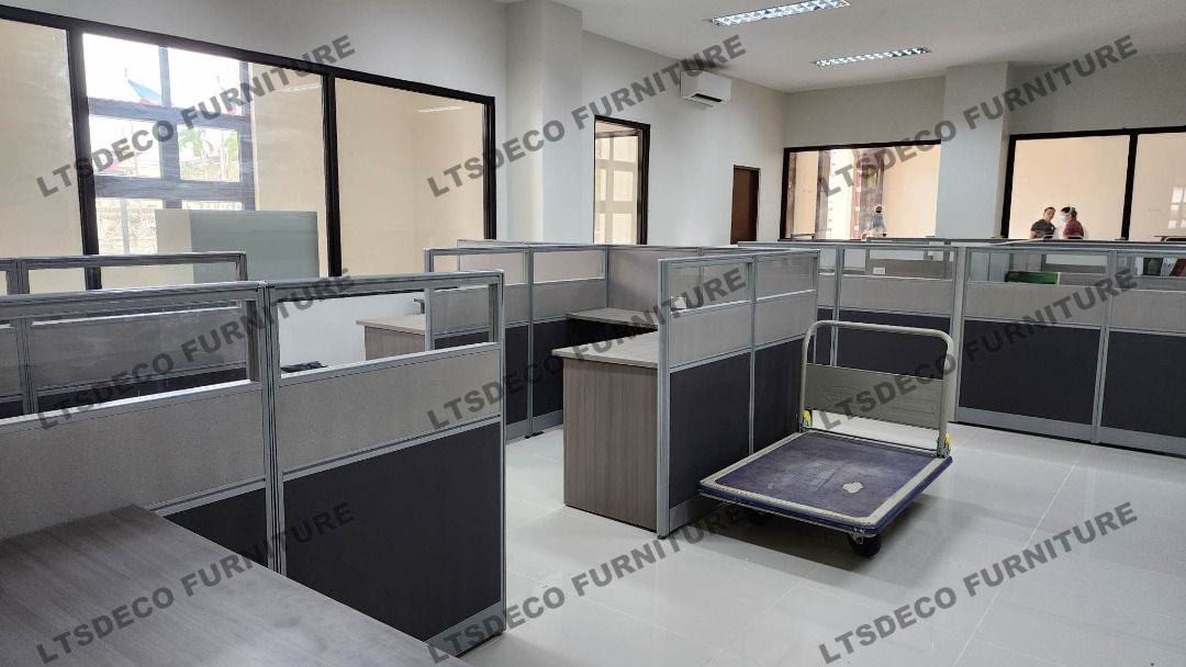 workstation with glass modular cubicles office partition furnitures ...
