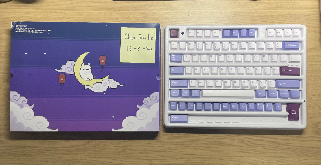 GMK Tuzi Base + Spacebar Kit Keycaps, Computers & Tech, Parts ...