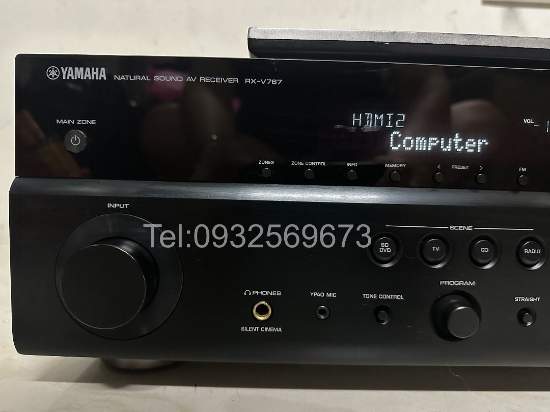 Yamaha RX-V767 收音/環繞擴大機 7.1 3D HDMI 可當前級 可接黑膠 原廠遙控器, 耳機及錄音音訊設備, 其他音響配件及 ...