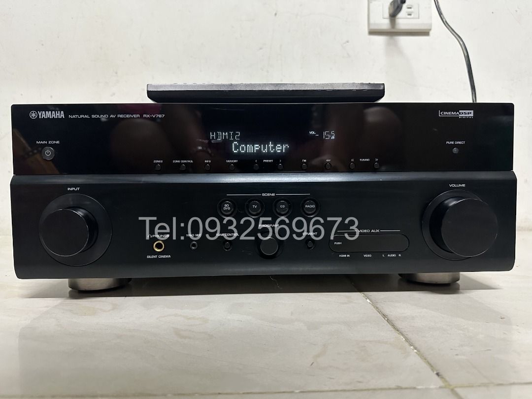 Yamaha RX-V767 收音/環繞擴大機 7.1 3D HDMI 可當前級 可接黑膠 原廠遙控器, 耳機及錄音音訊設備, 其他音響配件及 ...