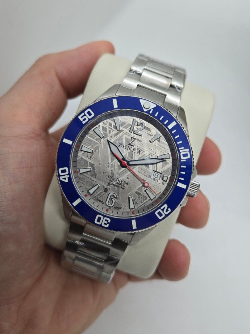 Zenea Ula Diver 'Time and Space' Meteorite Dial Microbrand Automatic ...