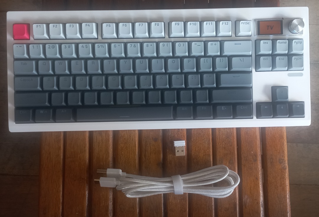 Zuoya GMK87 Wireless Tri-Mode Mechanical Keyboard with RGB Color Screen ...