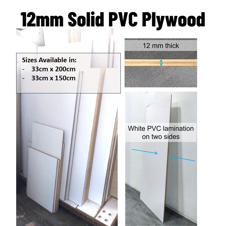 12mm Solid PVC Plywood, Furniture & Home Living, Home Improvement ...