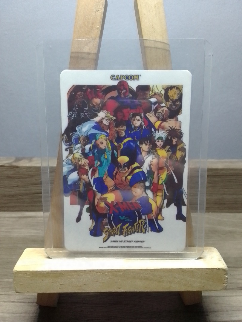 1996 X-MEN VS. STREET FIGHTER ART CARD W/ LOADER - CUSTOM, Hobbies & Toys, Memorabilia ...