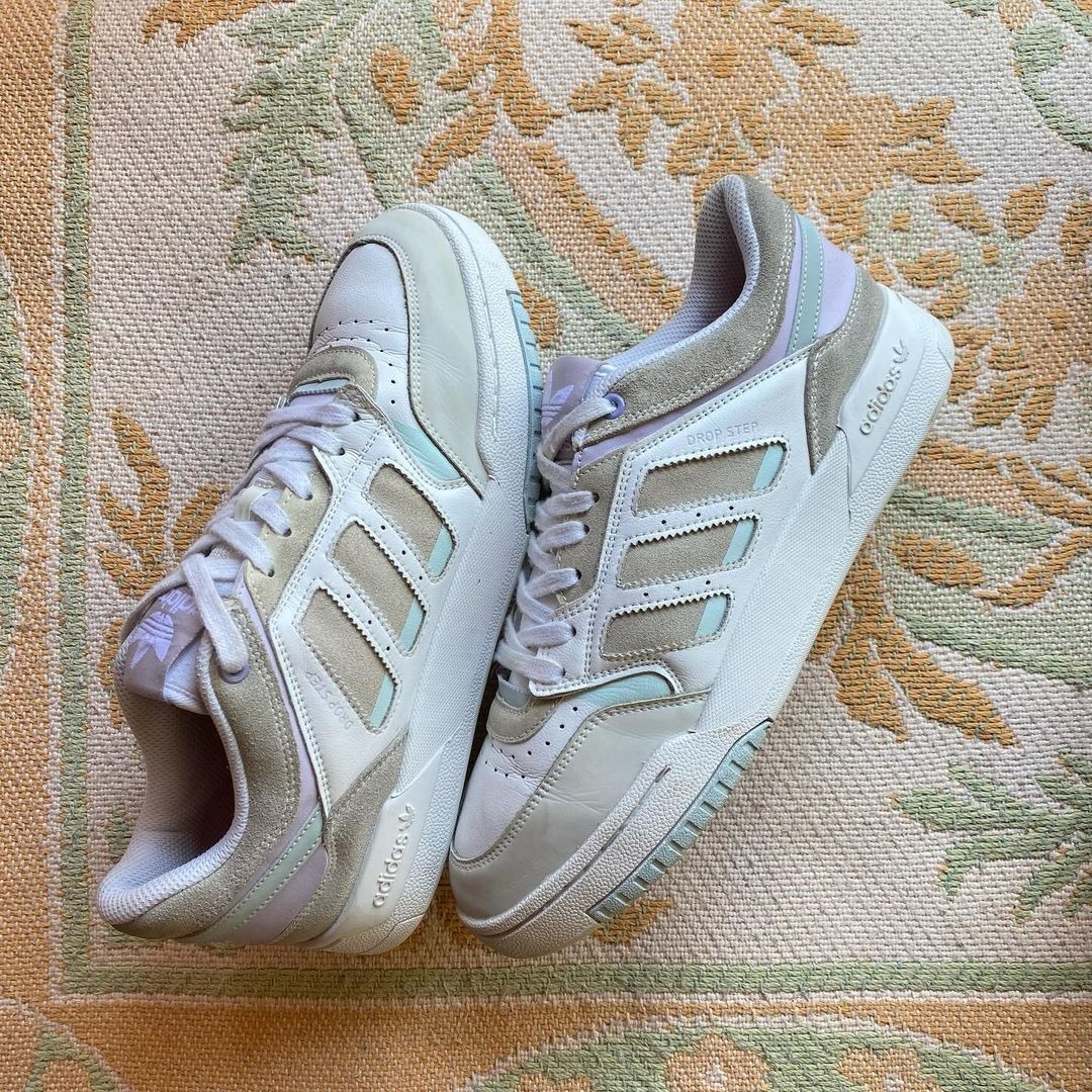 ADIDAS DROP STEP WHITE PURPLE, Men's Fashion, Footwear, Sneakers on ...
