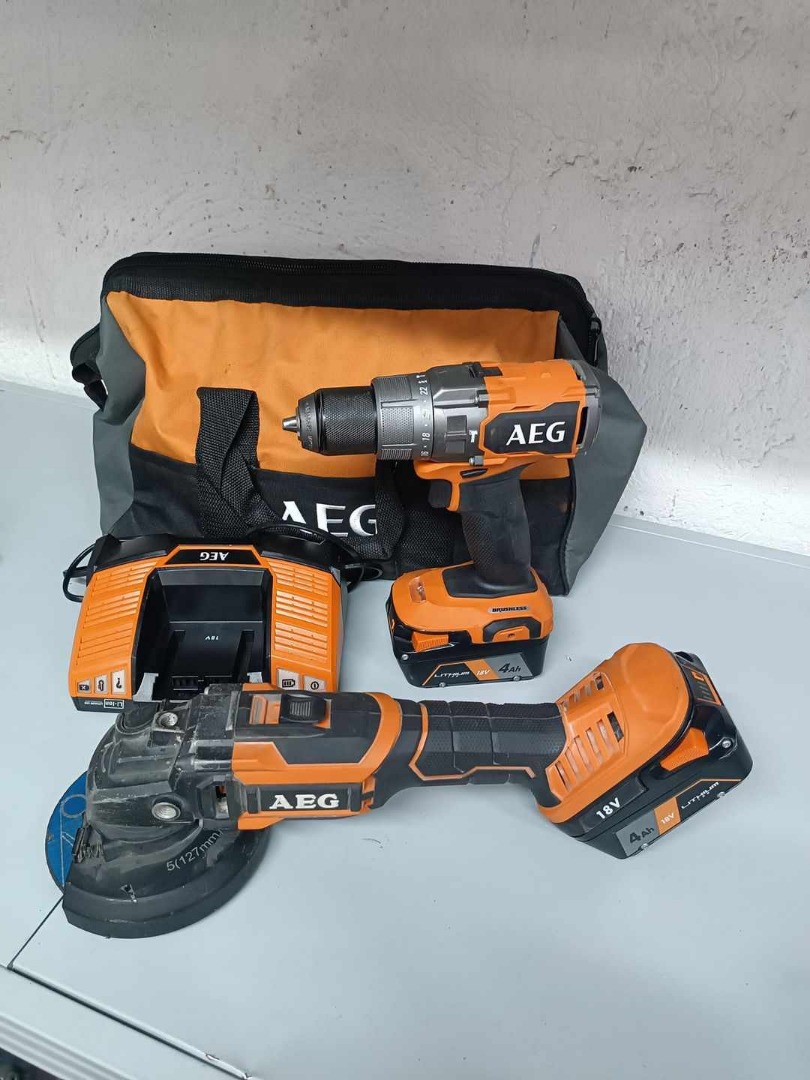 AEG Set Power Tools, Furniture & Home Living, Home Improvement ...