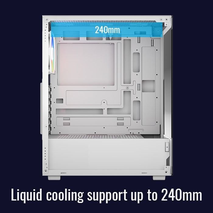 AeroCool Pivot-G-WT-V2 ATX Casing | Mid Tower (ATX) White Casing ...