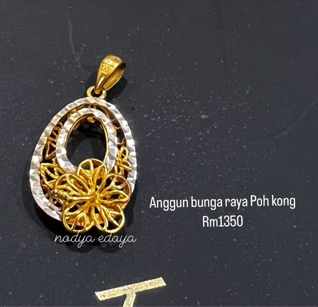 Anggun bunga raya poh kong emas 916, Women's Fashion, Jewelry ...