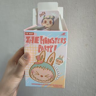 Popmart labubu the monsters party reversible plush, Hobbies & Toys ...