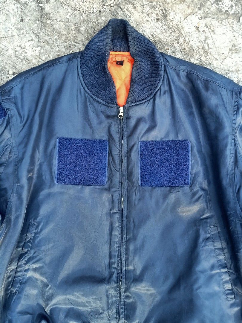 Bomber/Flight Jacket Japan Air Self-Defense Force Blue Impulse MA-1 ...