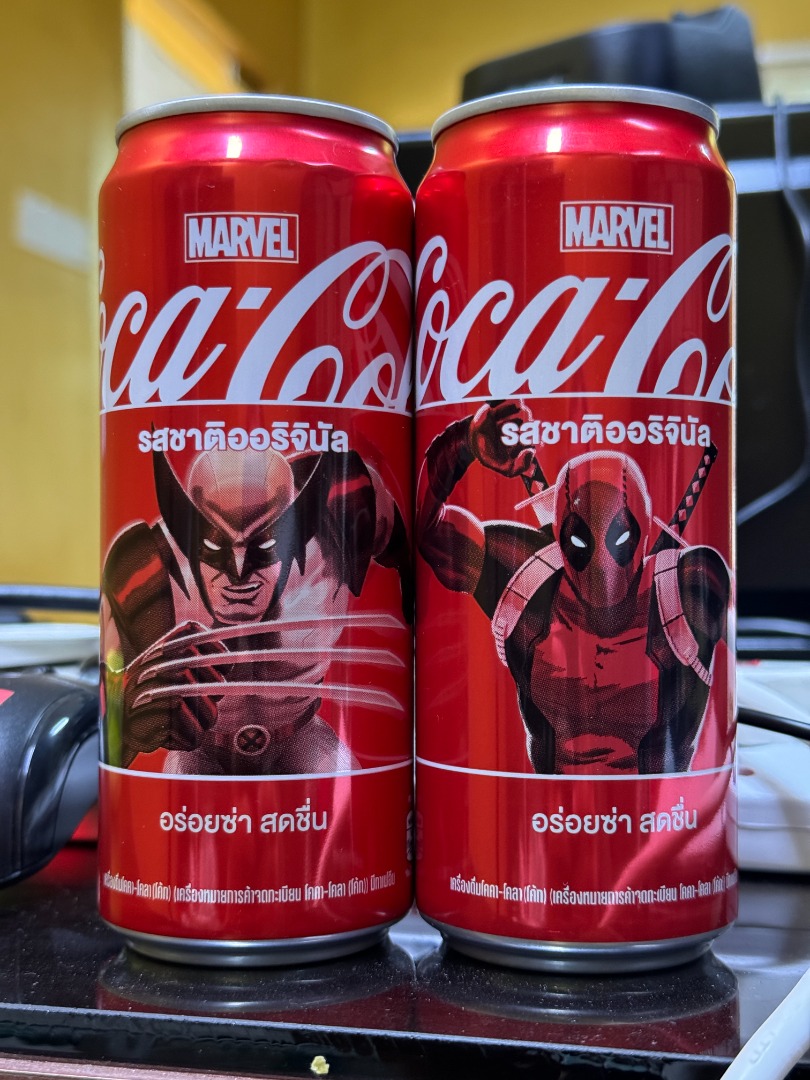 DEADPOOL & WOLVERINE Coca-Cola X Marvel 2024 Zero Coke 325ml (Thailand ...