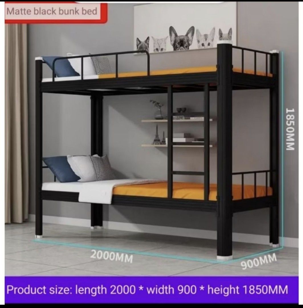 DOUBLE DECK KATIL / BUNK BED FRAME ONLY BESI HIGH QUALITY HEAVY DUTY ...