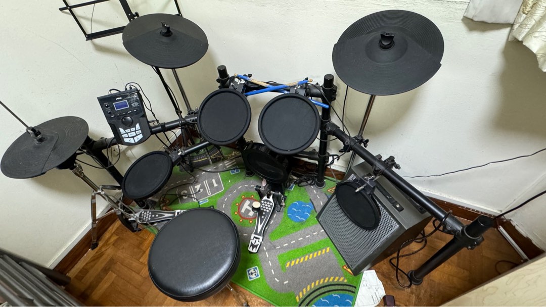 Electronic Drum Set - MUSA DD 650RX with Amplifier MEDELI, Hobbies & Toys, Music & Media ...