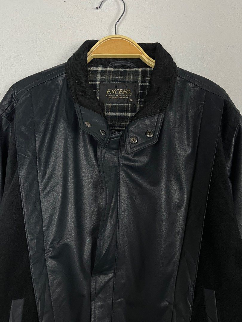 Exceed Jacket PVC Leather, Men's Fashion, Coats, Jackets and Outerwear ...