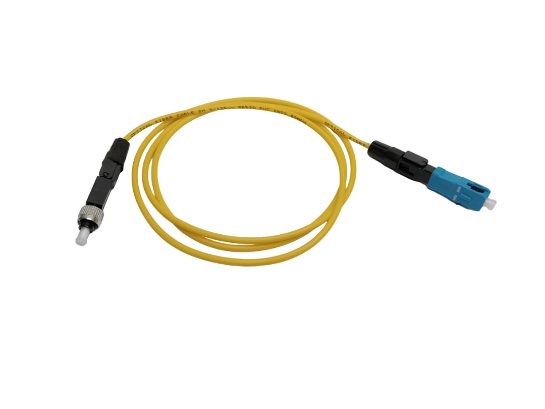 FIBER OPTIC PATCH CORD CABLE SC-UPC to FC-UPC SINGLE MODE, QUICK ...