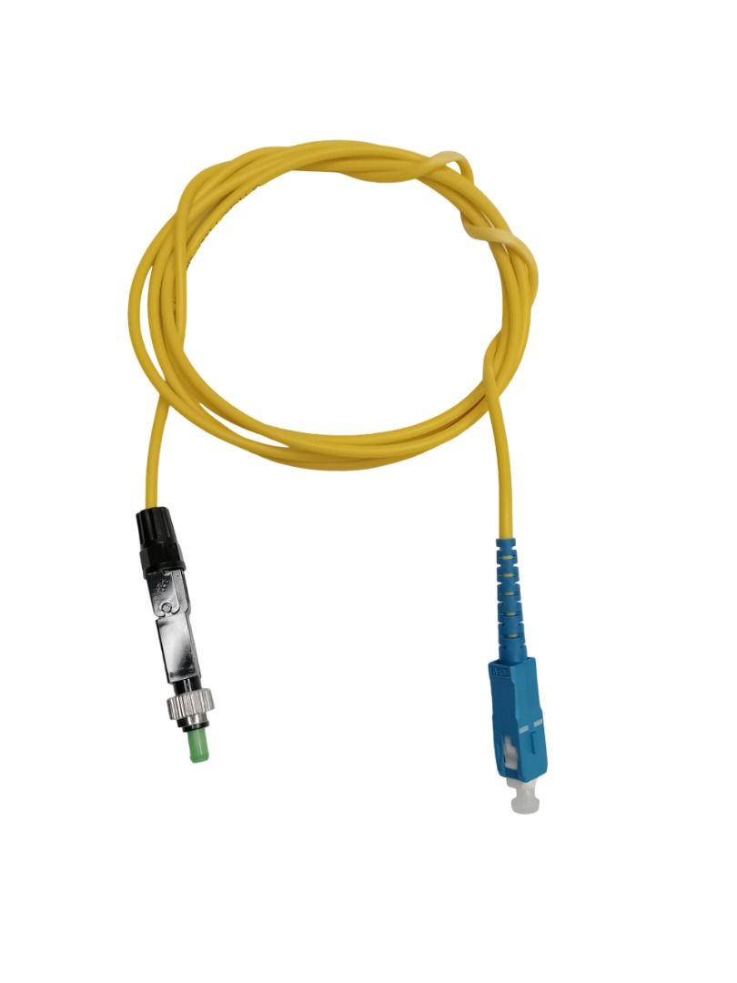 FIBER OPTIC PATCH CORD CABLE SC-UPC to FC-APC SINGLE MODE, QUICK ...