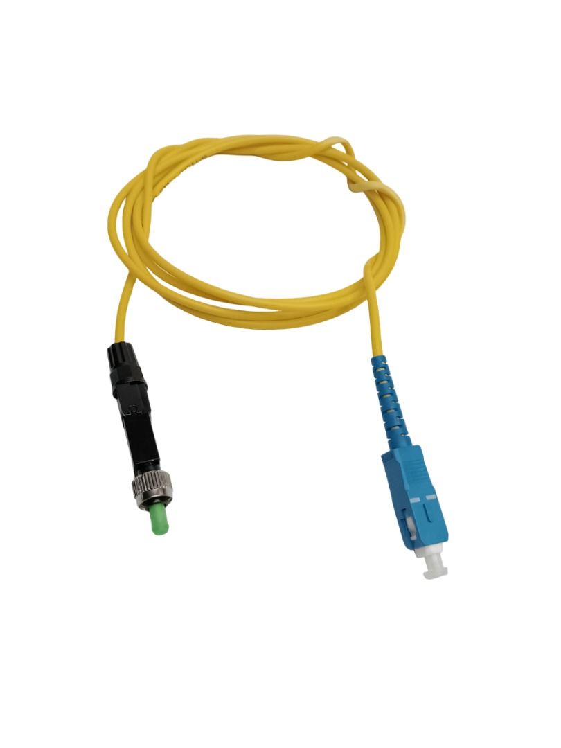 FIBER OPTIC PATCH CORD CABLE SC-UPC to FC-APC SINGLE MODE, QUICK ...