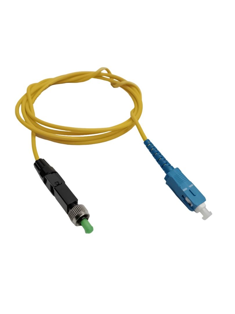 FIBER OPTIC PATCH CORD CABLE SC-UPC to FC-APC SINGLE MODE, QUICK ...
