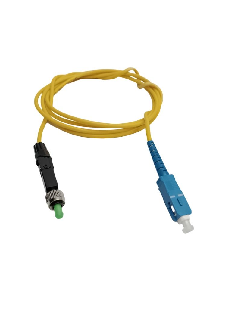 FIBER OPTIC PATCH CORD CABLE SC-UPC to FC-APC SINGLE MODE, QUICK ...