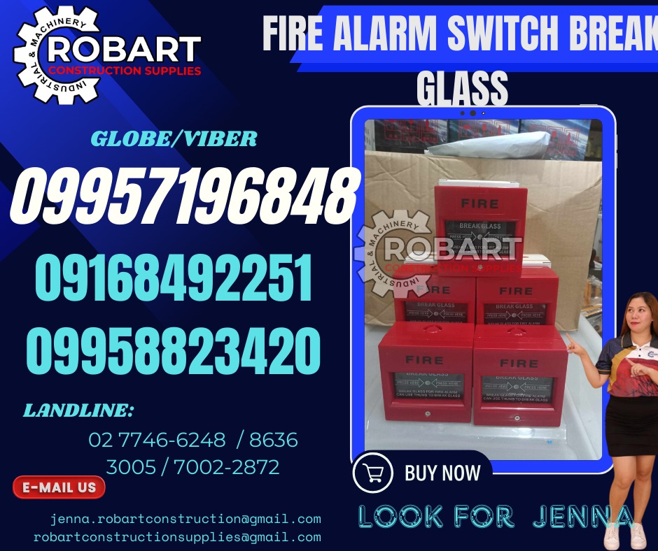Fire alarm switch break glass Model: DAL-2 AC220V, Commercial ...
