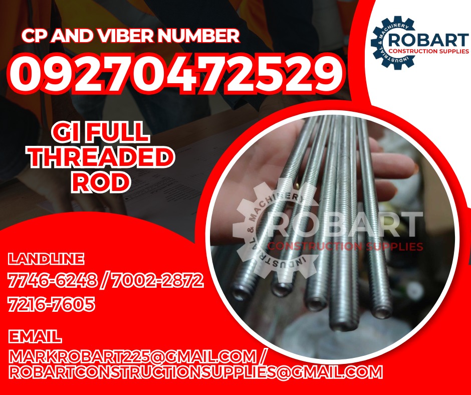 GI Full Threaded Rod, Commercial & Industrial, Construction & Building ...